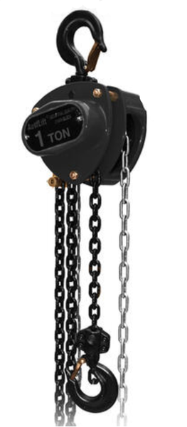 W4 Chain Block Black 1 Ton Capacity x 10M Lift | 110550 110550 - Total ...